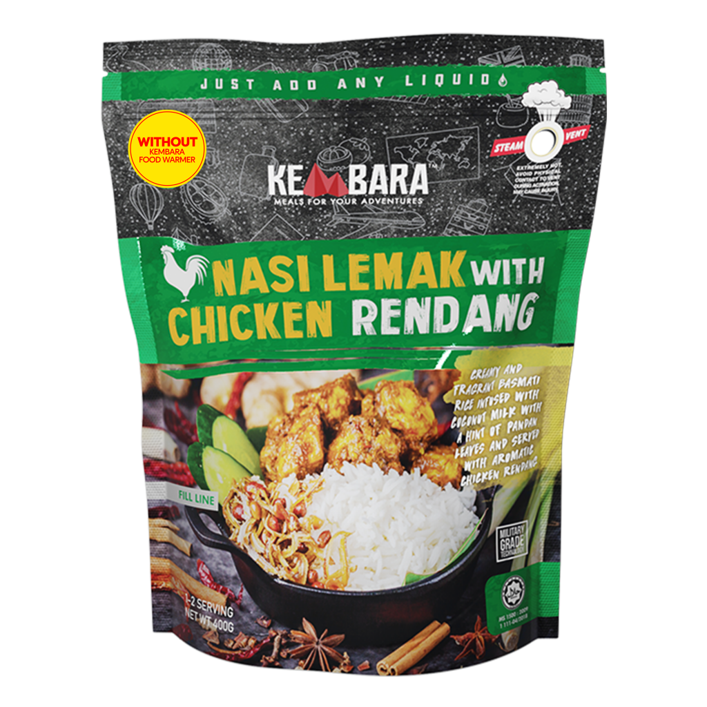 Nasi Lemak with Chicken Rendang (Without Food Warmer) – Kembara Meals